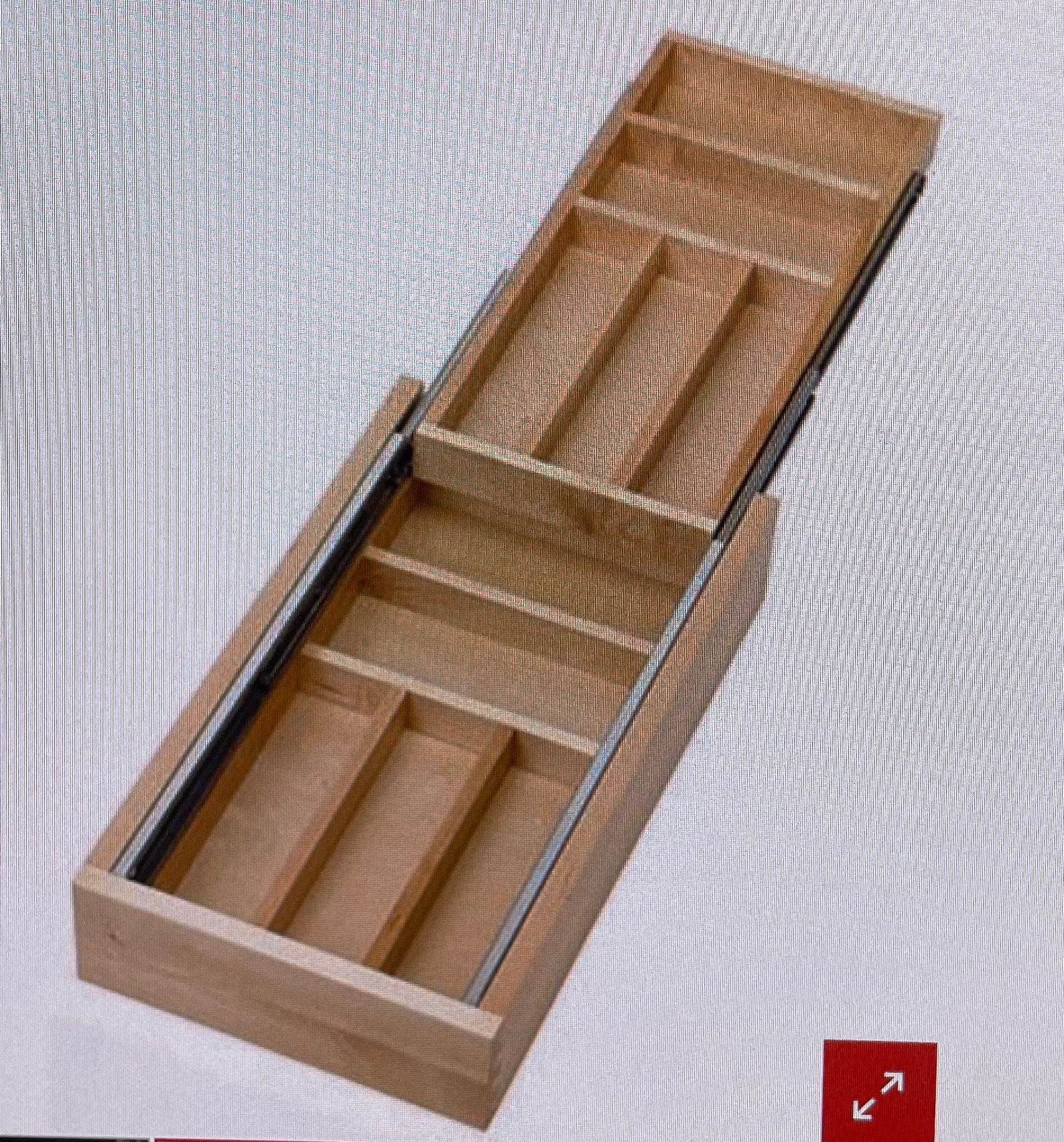 Two Tiered Kitchen Cupboard Cutlery Drawer Custom Made Double - Etsy