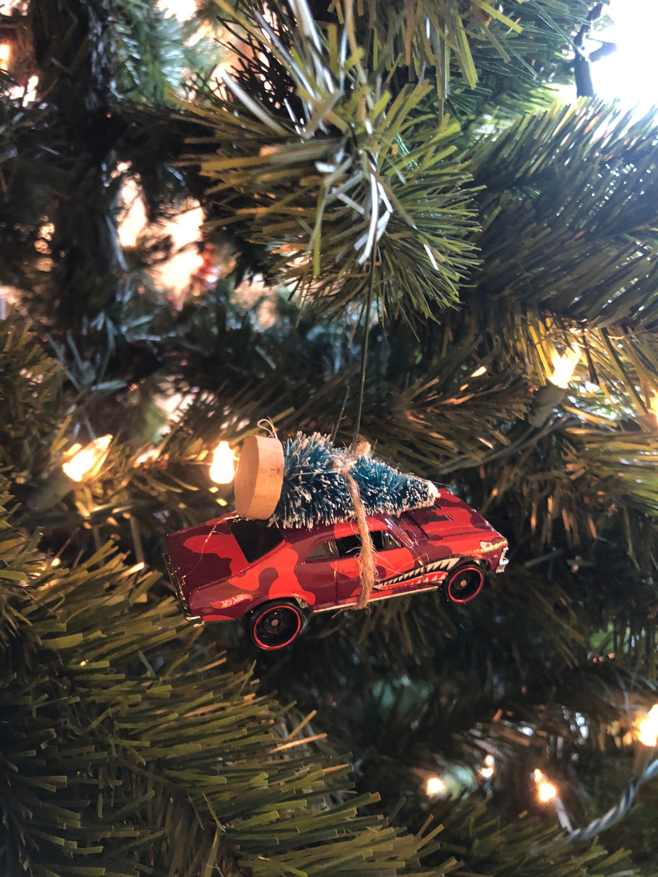 Chevy Nova SS ‘68 Red Carrying Christmas Tree Christmas Ornament Hot ...