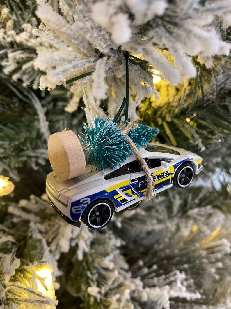 Lamborghini Police Car Carrying Christmas Tree Christmas Ornament Hot ...