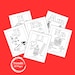 Christmas Alphabet Coloring Pages: Festive ABC Printable (PDF) - Etsy