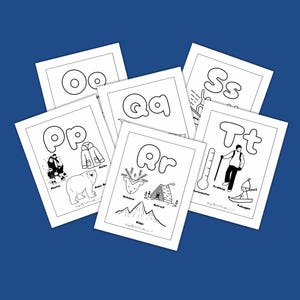 Winter Alphabet Coloring Pages | Preschool Winter Alphabet ...