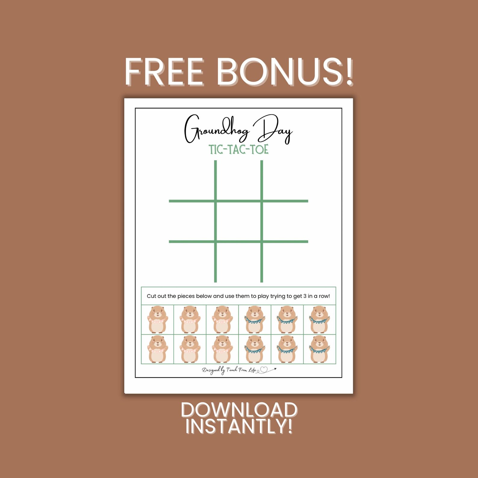 Groundhog Day Scavenger Hunt | Printable Game for Kids & Families | Fun ...