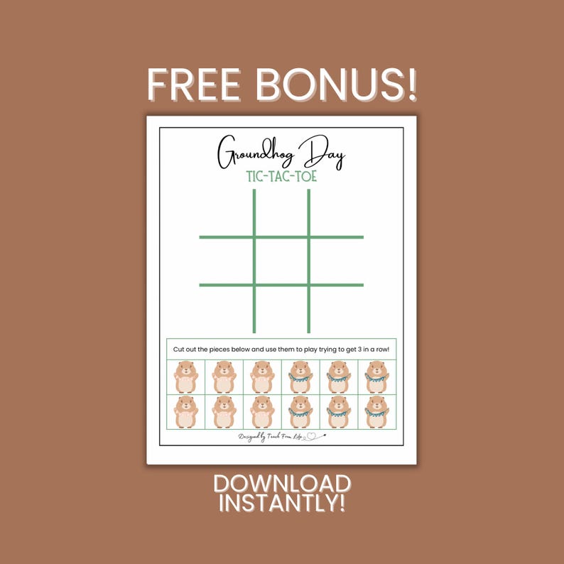 Groundhog Day Scavenger Hunt | Printable Game for Kids & Families | Fun ...