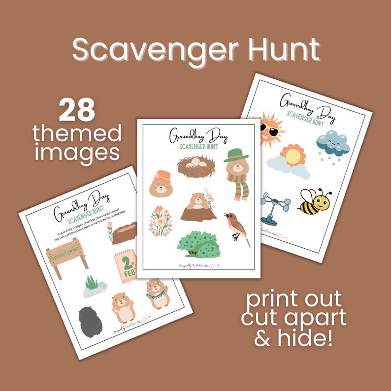 Groundhog Day Activity Pack: Printable Games Bundle (PDF) - Etsy