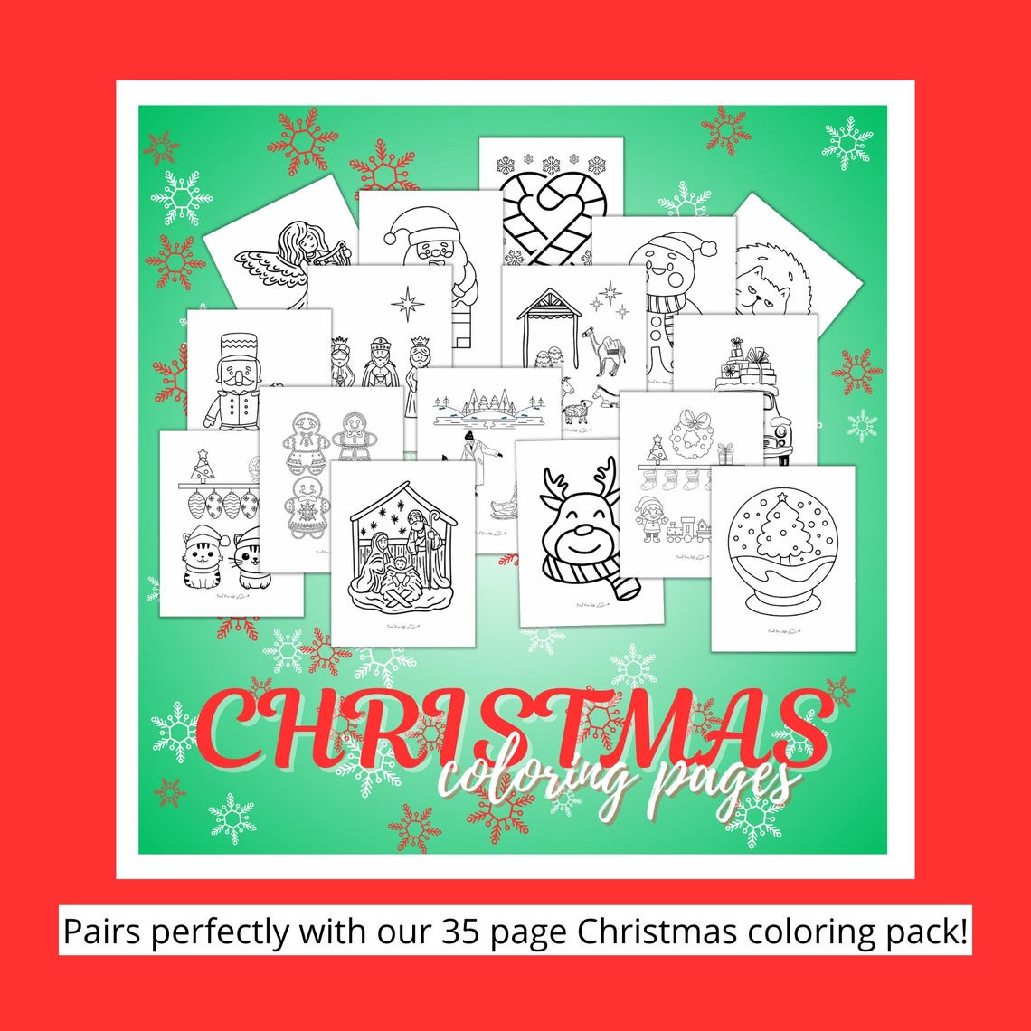 Christmas Alphabet Coloring Pages: Festive ABC Printable (PDF) - Etsy