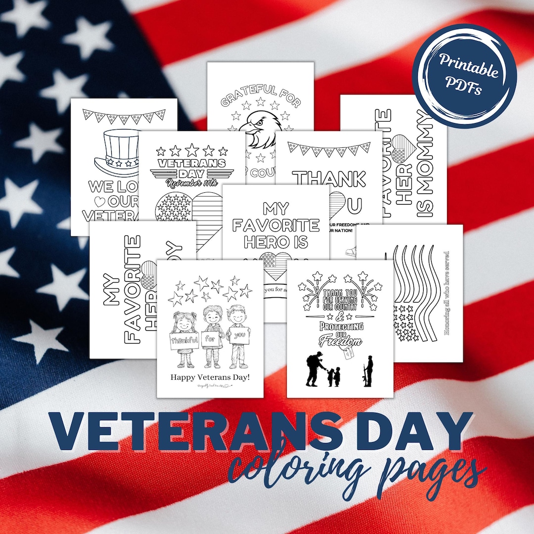 Veterans Day Coloring Pages | Thank A Soldier | Veterans Day for Kids ...