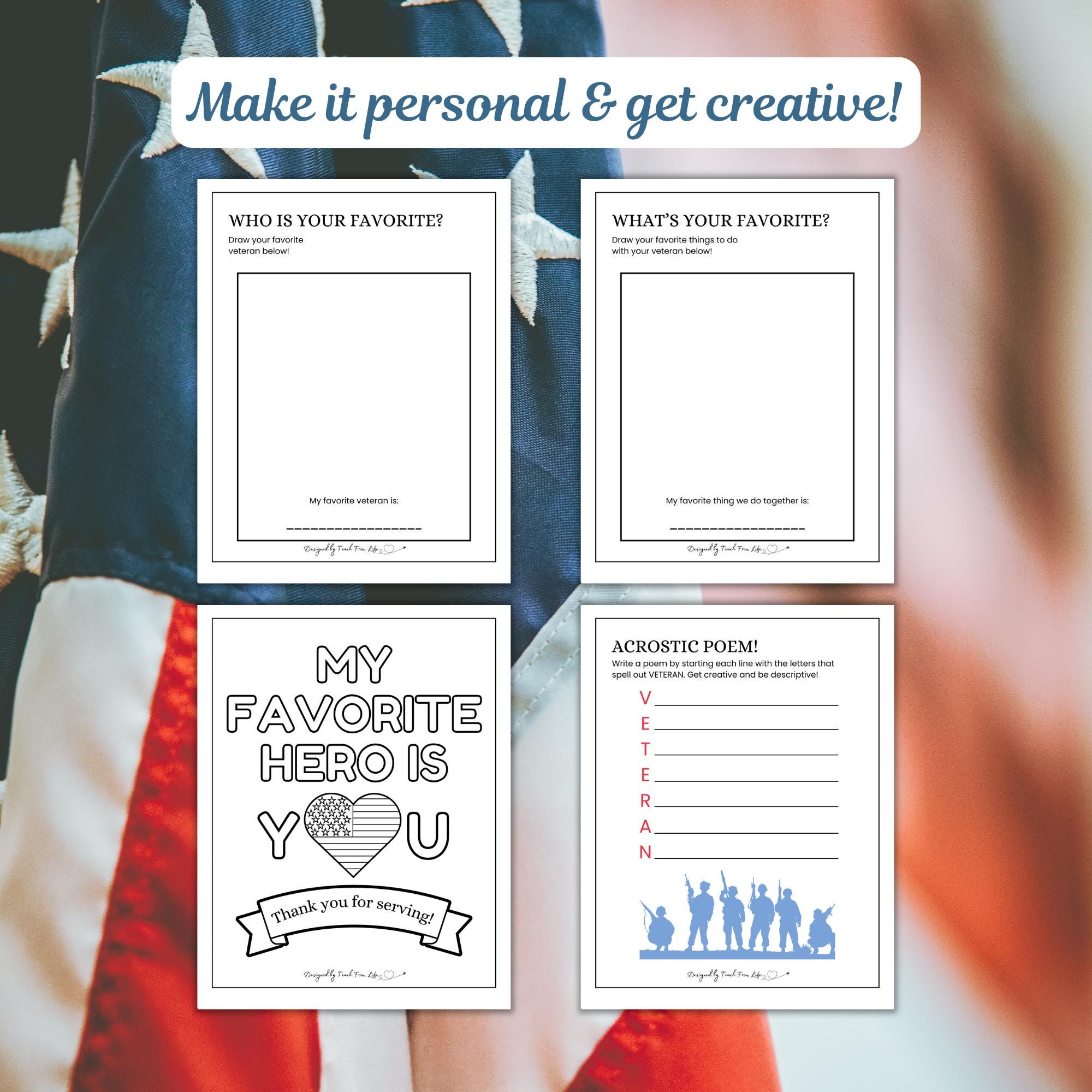 Veterans Day Activity Bundle for Kids: Educational Games (PDF) - Etsy