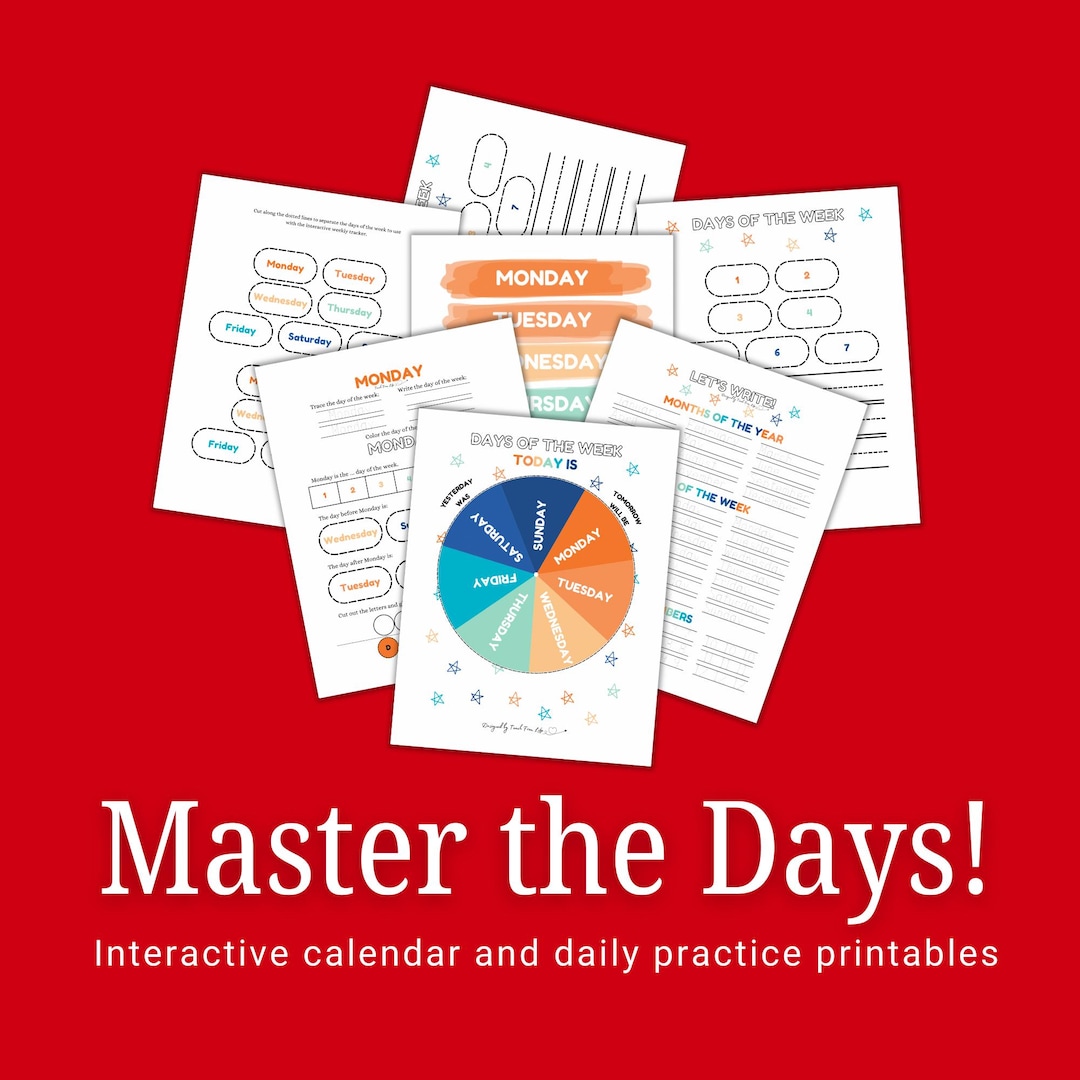 Days of the Week Learning Pack: Interactive Calendar & Activities (PDF ...