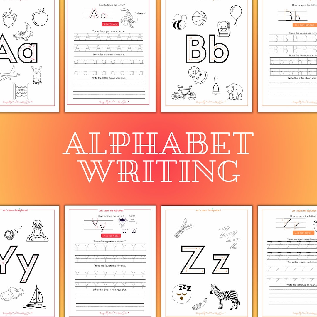 Alphabet Writing Bundle, Preschool Writing, Introduction to Letters ...