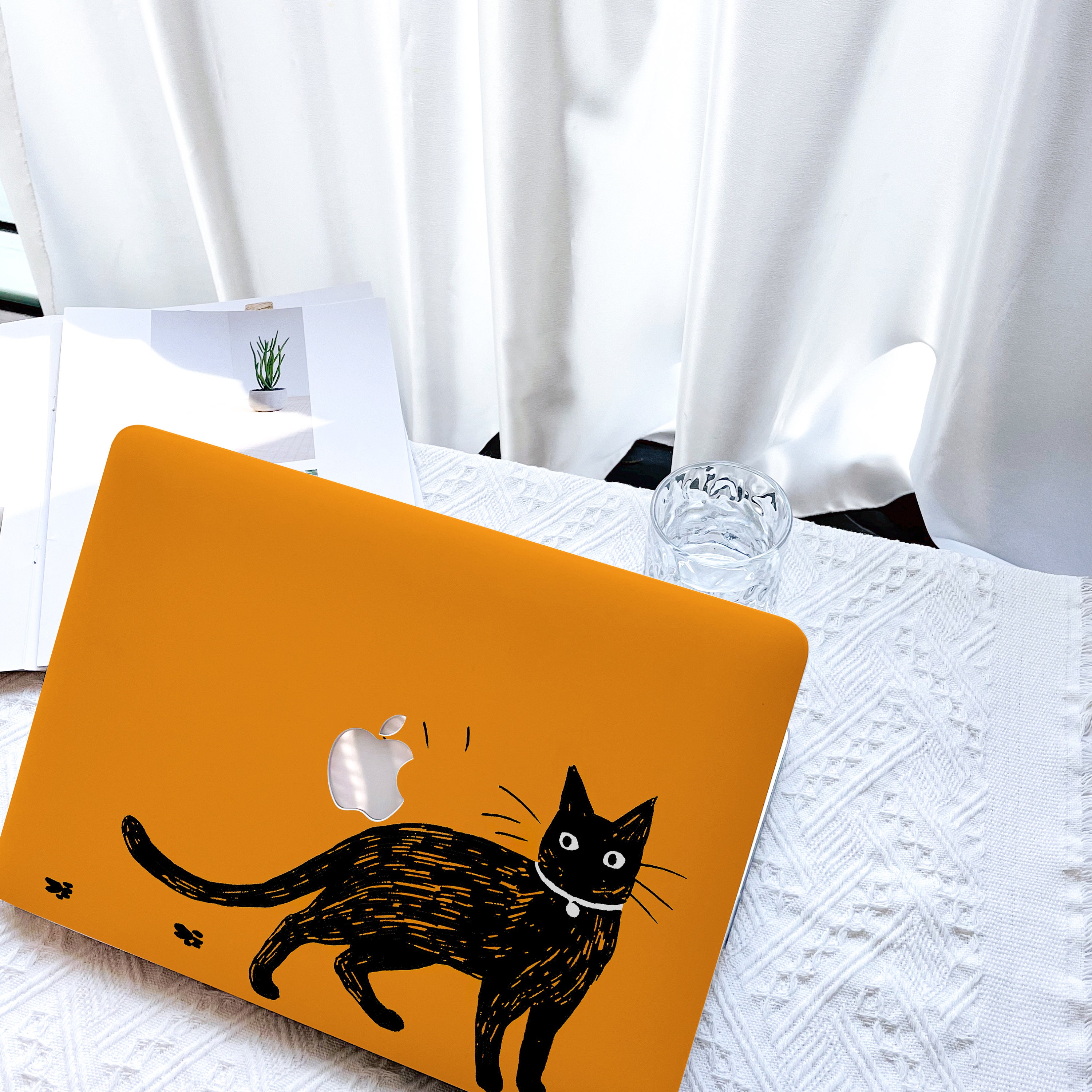 A black Cat MacBook Laptop Skins sold by Doras Creative | SKU 4536261 ...