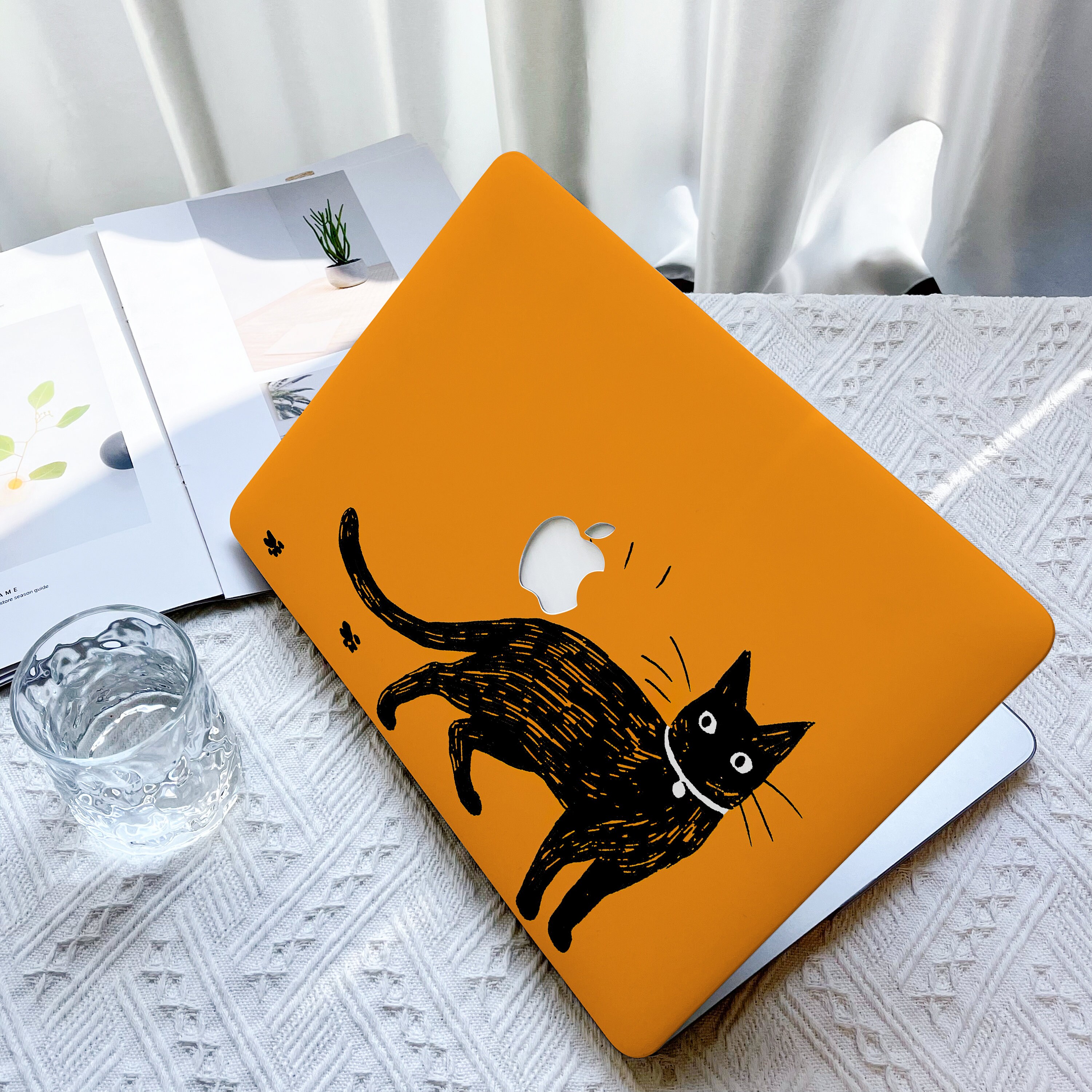 A black Cat MacBook Laptop Skins sold by Doras Creative | SKU 4536261 ...