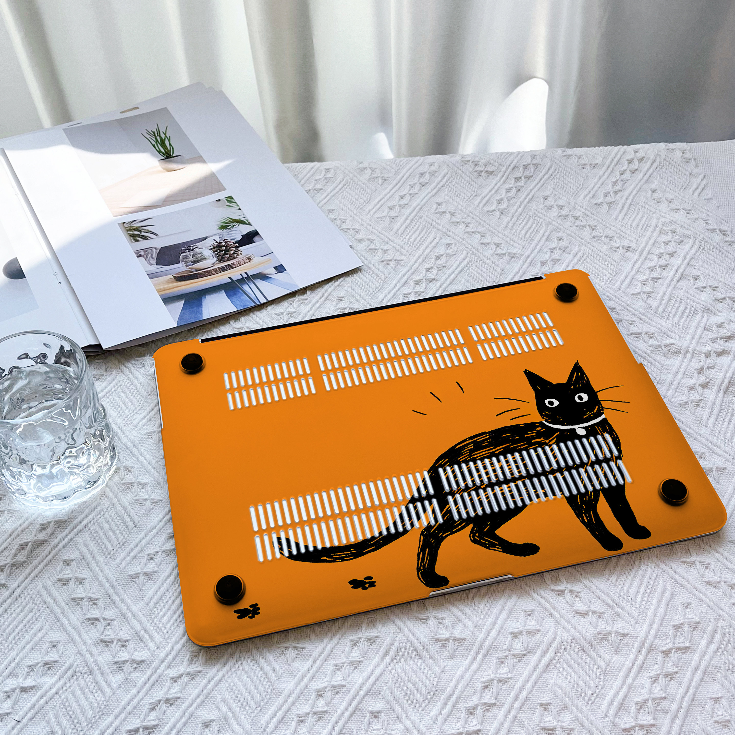 A black Cat MacBook Laptop Skins sold by Doras Creative | SKU 4536261 ...