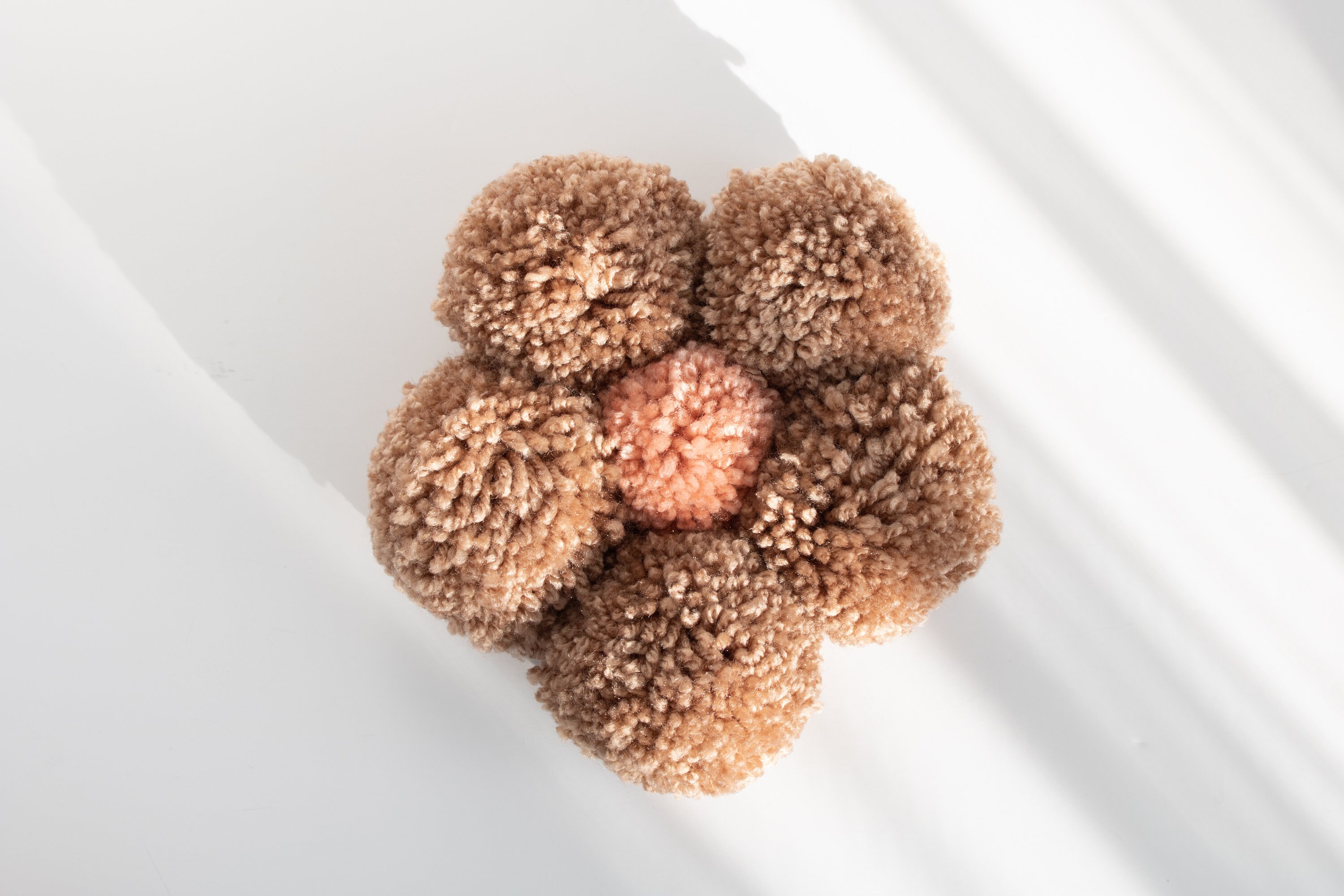 Pom Pom Daisy Pom Pom Flower Pompom Wall Hanging Pink Baby - Etsy