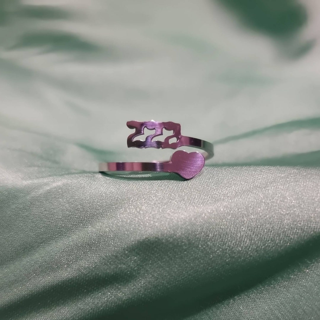 Angel Number 222 Ring - Etsy