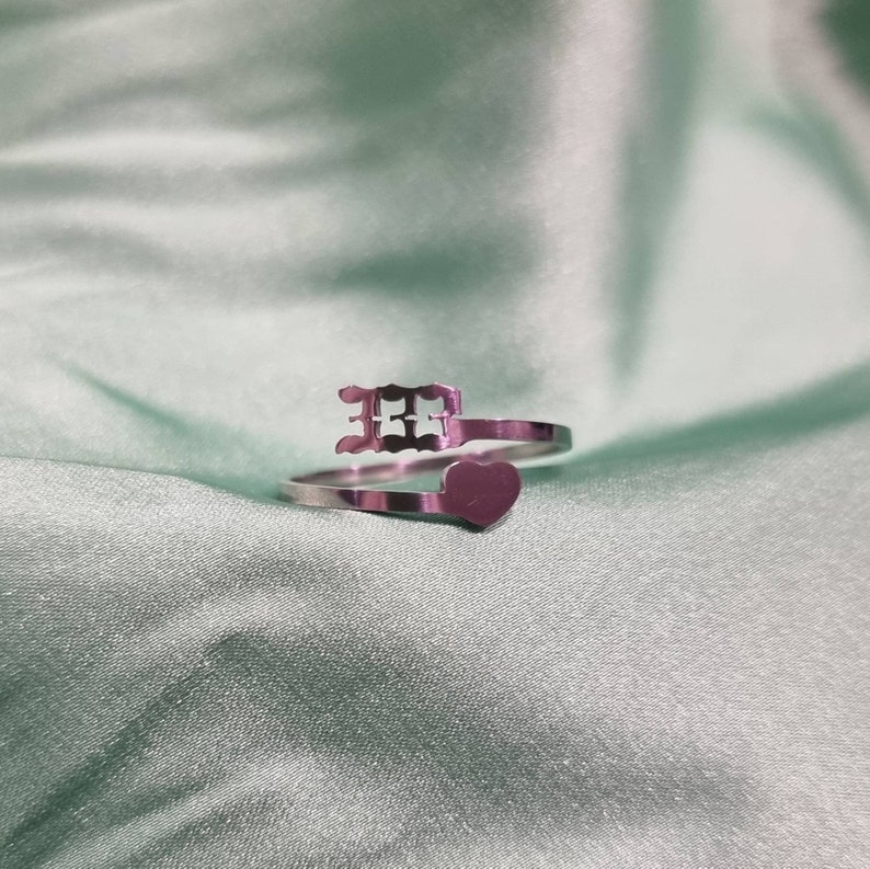 Angel Number 333 Ring - Etsy