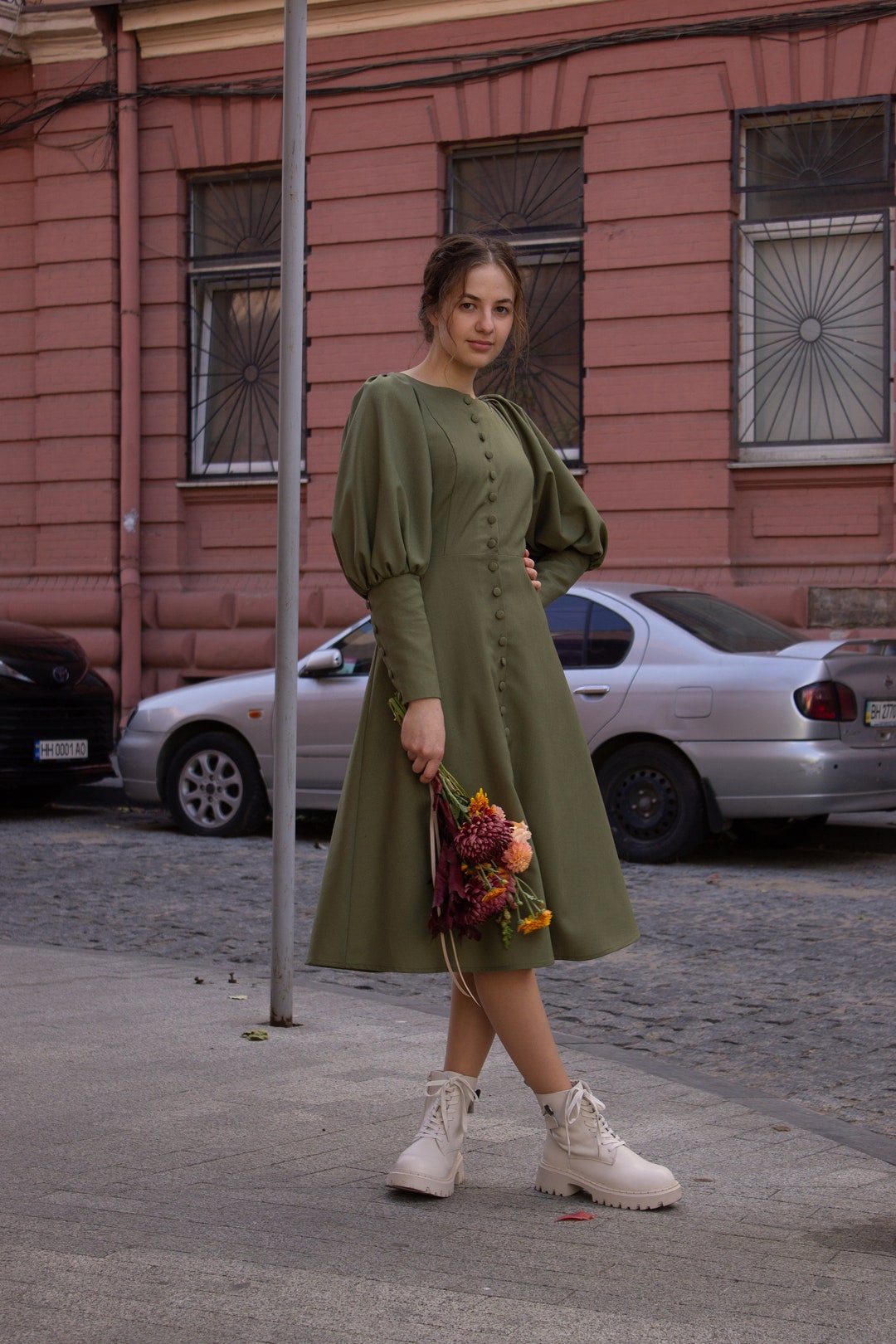Bridgerton Dress, Cottagecore Dress, Green Fairy Dress, Medieval Dress ...