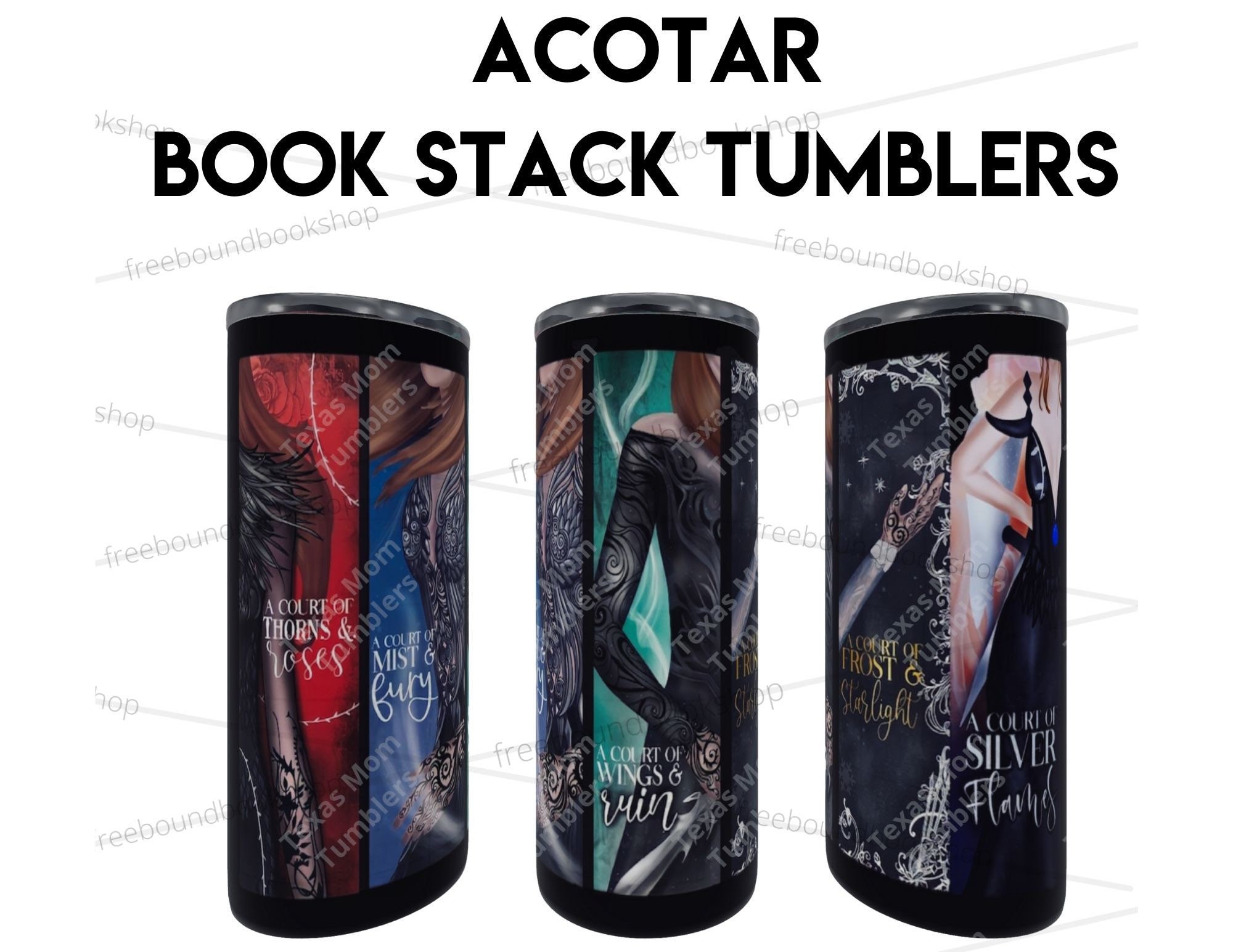 ACOTAR Book Stack Tumbler ACOTAR Tumbler Sarah J Maas - Etsy