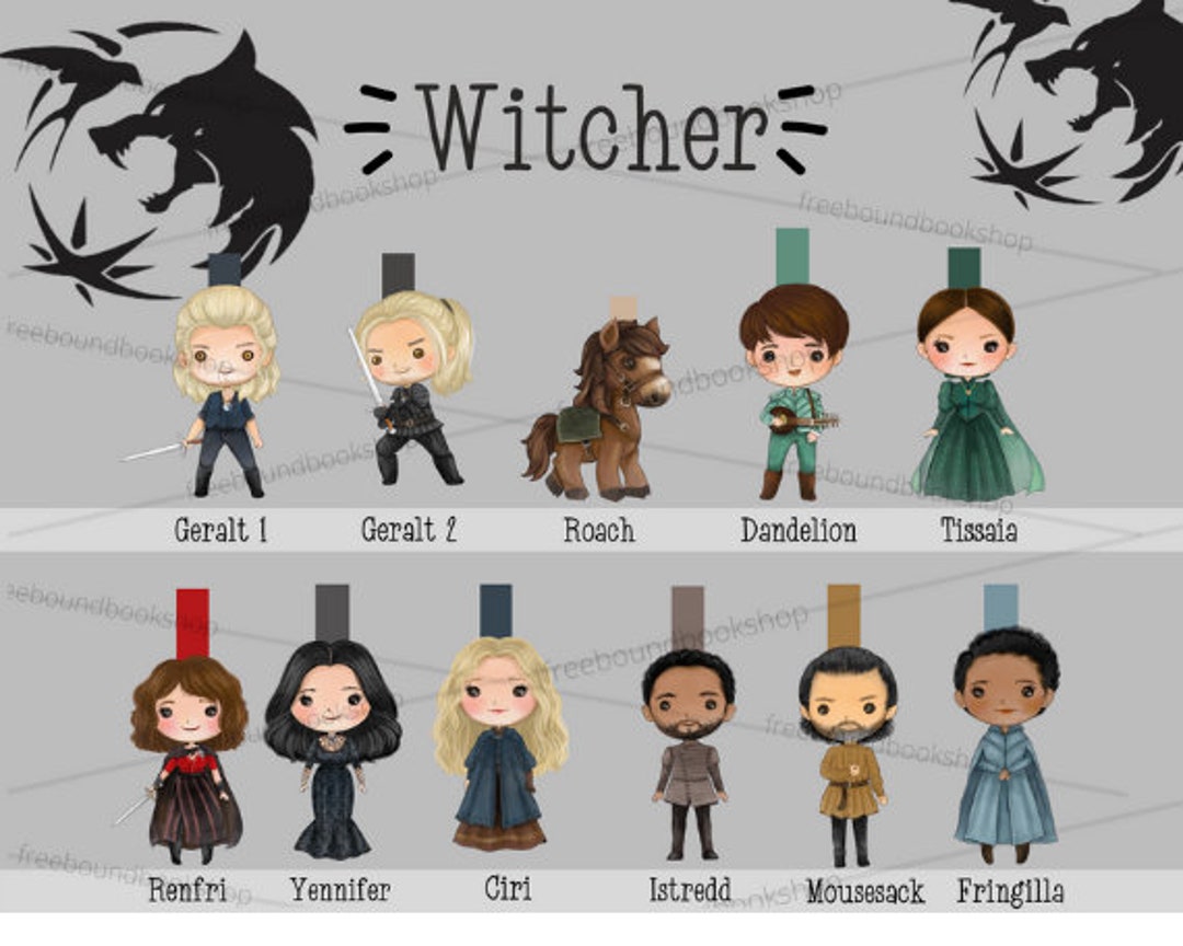 Witcher Magentic Bookmark Witcher Bookmark the Witcher - Etsy