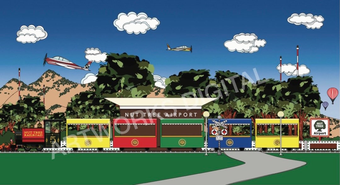 All Aboard Vacavilles Nut Tree Railroad Digital Print - Etsy
