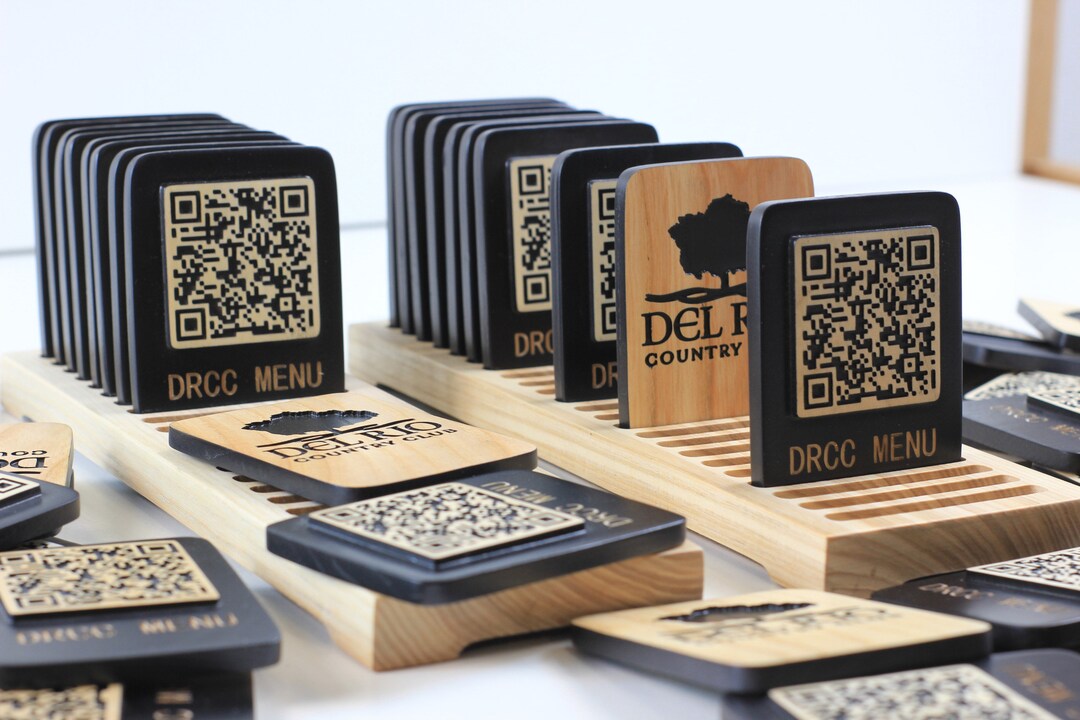 QR Code Menu Qr Code Stand Menu Cover Qr Code Sign Menu Holder - Etsy