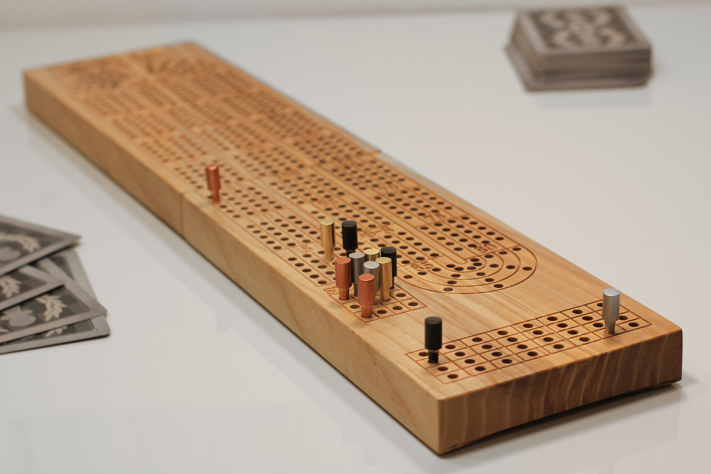 Cribbage Wood Plank. Cribbage. Folding Cribbage 4 Players. - Etsy