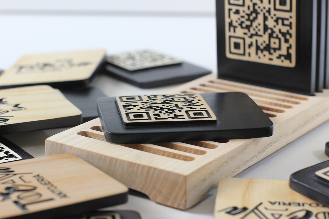 QR Code Menu Qr Code Stand Menu Cover Qr Code Sign Menu Holder - Etsy