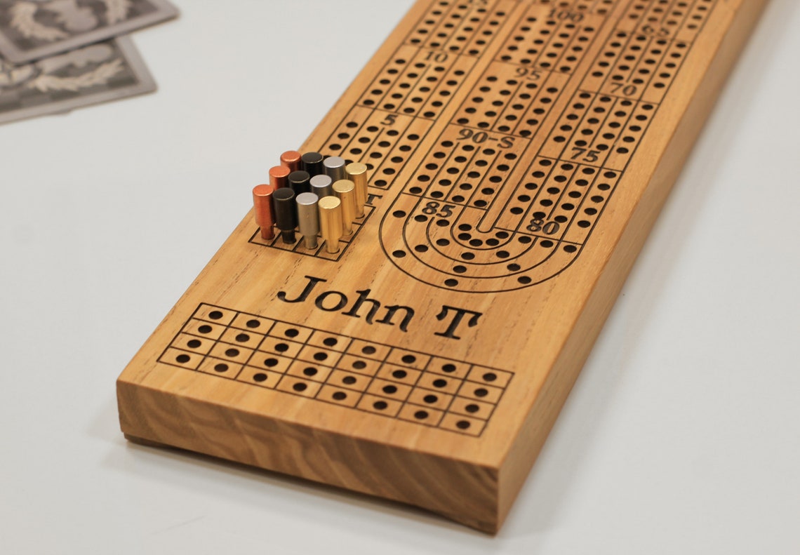 Cribbage Board. Wood Cribbage Board. Folding Cribbage 4 - Etsy