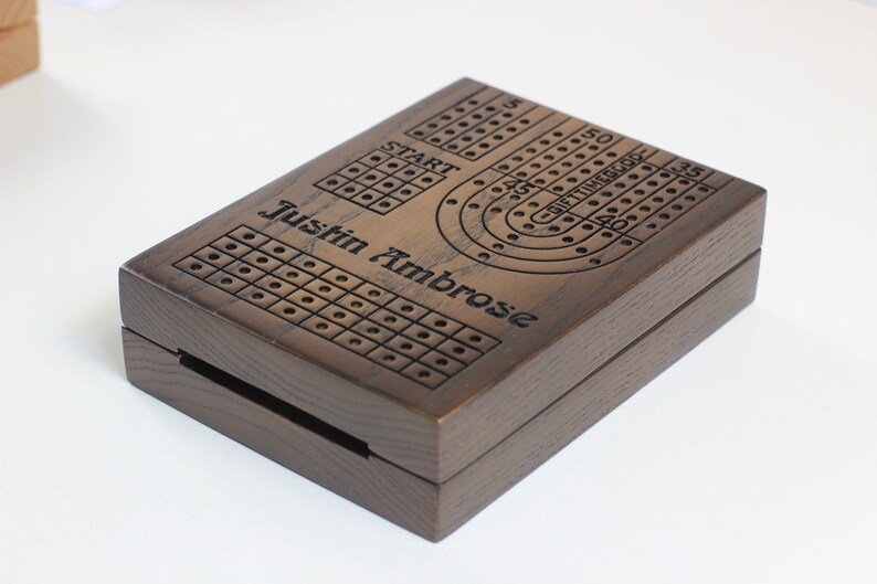 Cribbage Wood Plank. 4 Player Cribbage Board. Personalized - Etsy