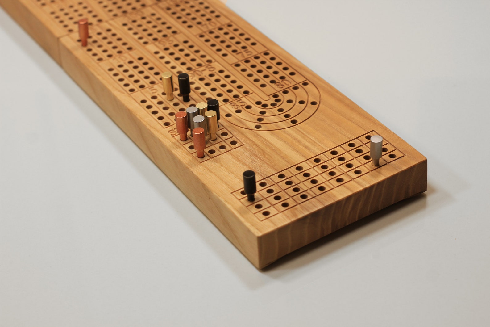 Сribbage board. 4 player cribbage board. 4 track cribbage | Etsy