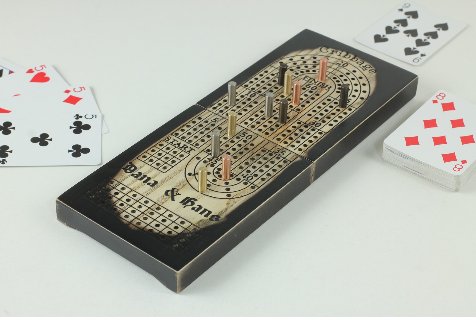 Cribbage Board. Wood Cribbage Board. Folding Cribbage 4 - Etsy