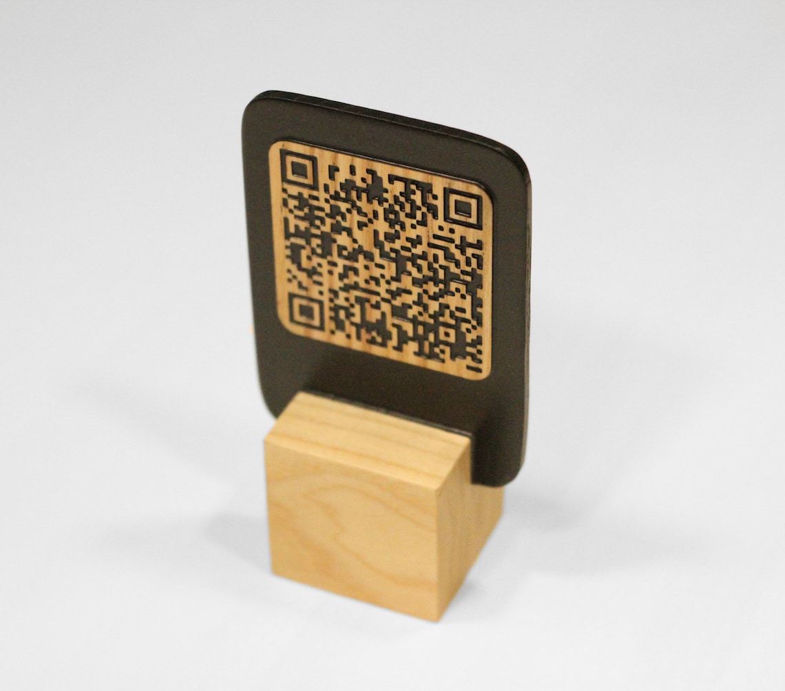 Menu Holder Qr-code Wooden Menu Stand Restaurant Menu Cover | Etsy