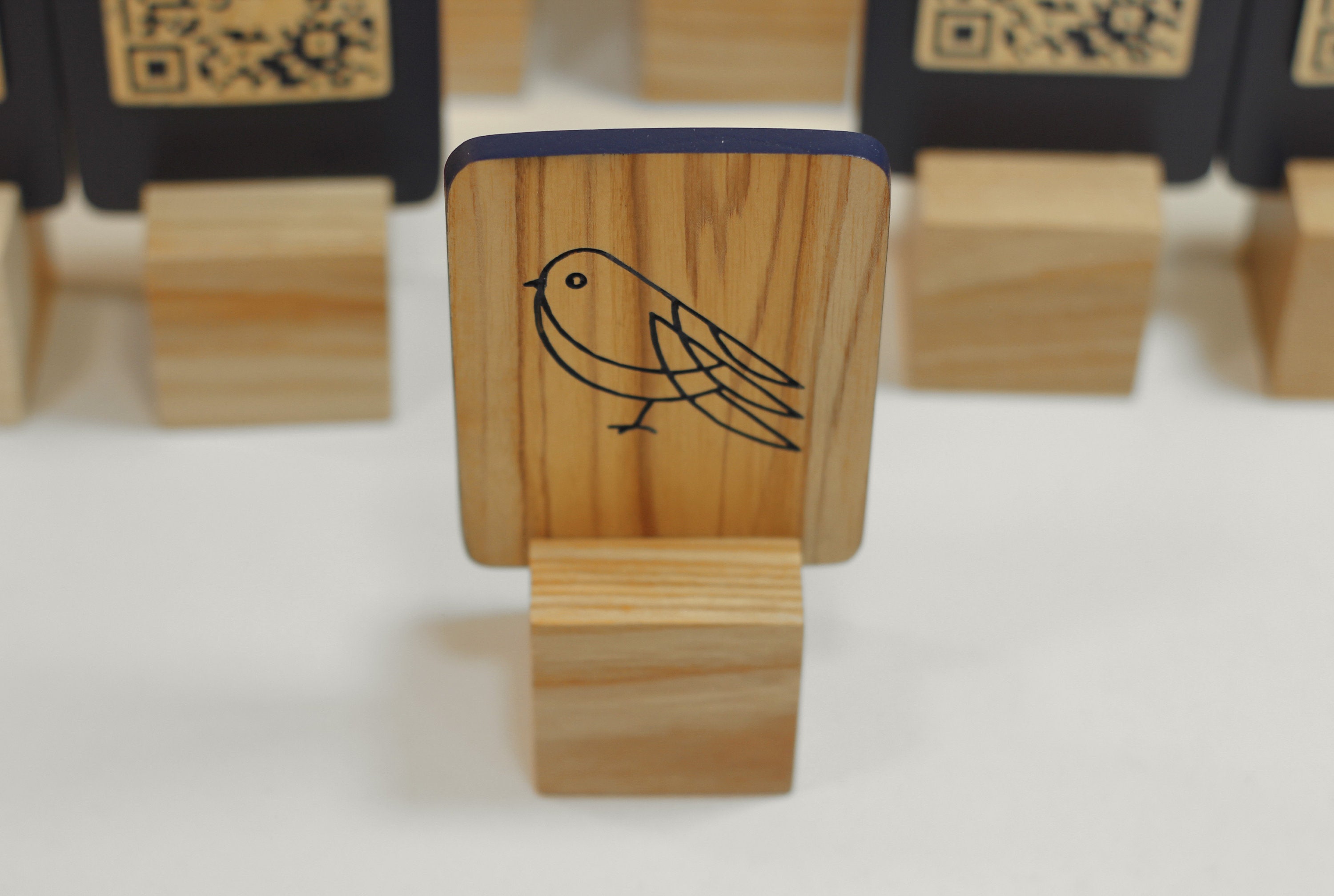Qr Code Stand Qr Code Wood Qr Code Holder Personalised Qr Code - Etsy UK