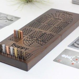 Cribbage Wood Plank. 4 Player Cribbage Board. Personalized - Etsy