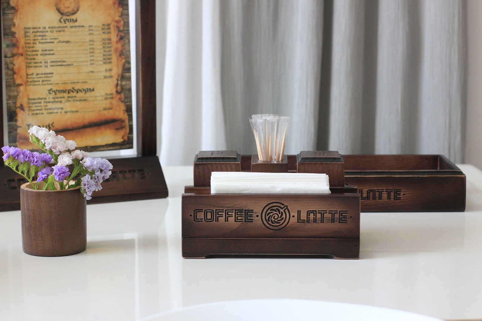 Menu Holder.wooden Menu Stand.restaurant Menu Cover.hot Dog | Etsy