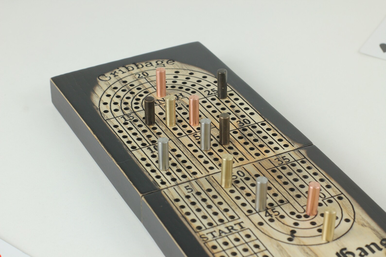 Cribbage Board. Wood Cribbage Board. Folding Cribbage 4 - Etsy