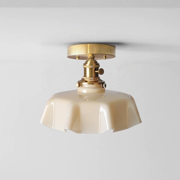 Vintage Flush Mount Ceiling Light - Etsy