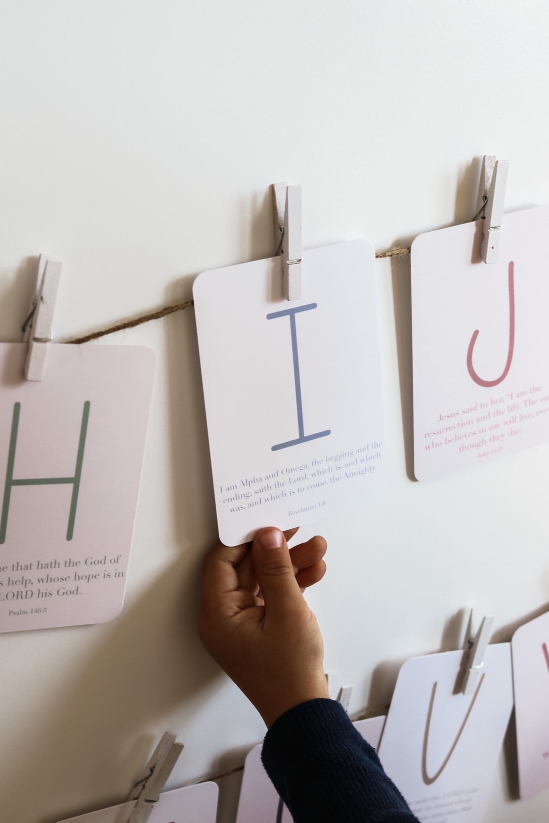 Bible Alphabet Learning Flash Cards. Study Scripture With Kids, Sunday ...