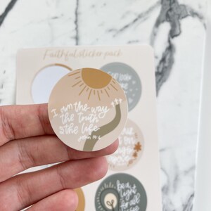 Sticker Pack | Faithful | Christian | Blessed | Encouraging | Sunday ...