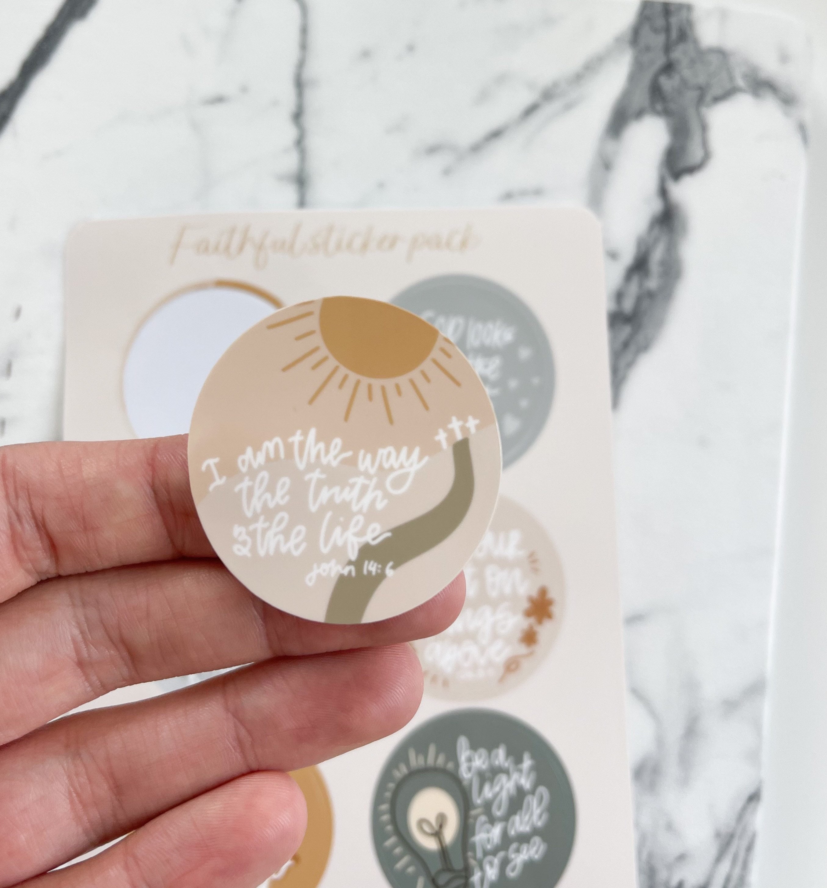 Sticker Pack | Faithful | Christian | Blessed | Encouraging | Sunday ...