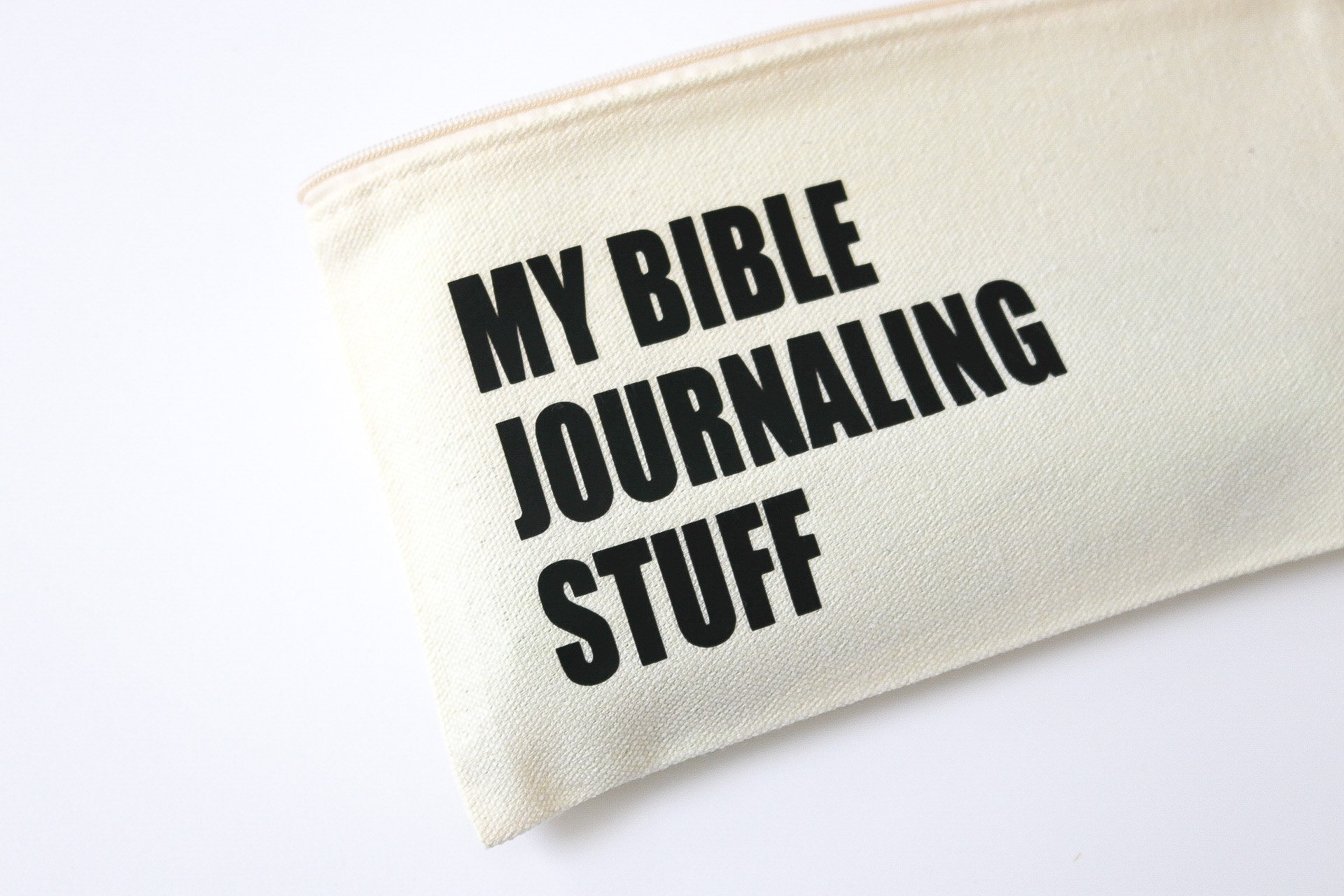 Bible Journaling Stuff Canvas Pouch for Pens and Markers, Organizing ...