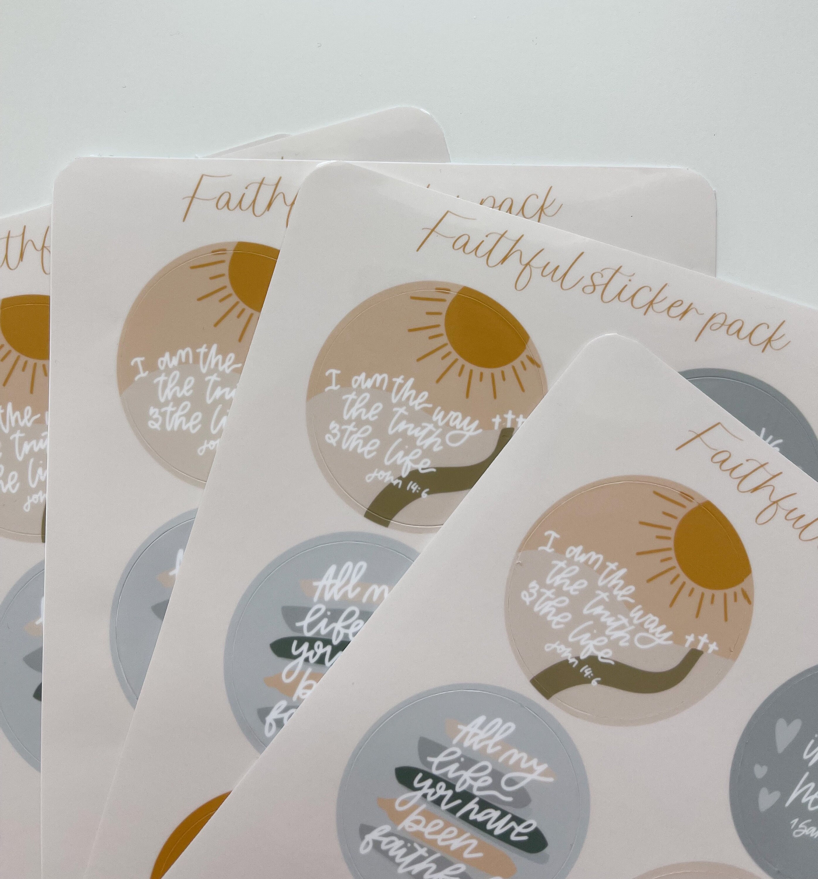 Sticker Pack | Faithful | Christian | Blessed | Encouraging | Sunday ...