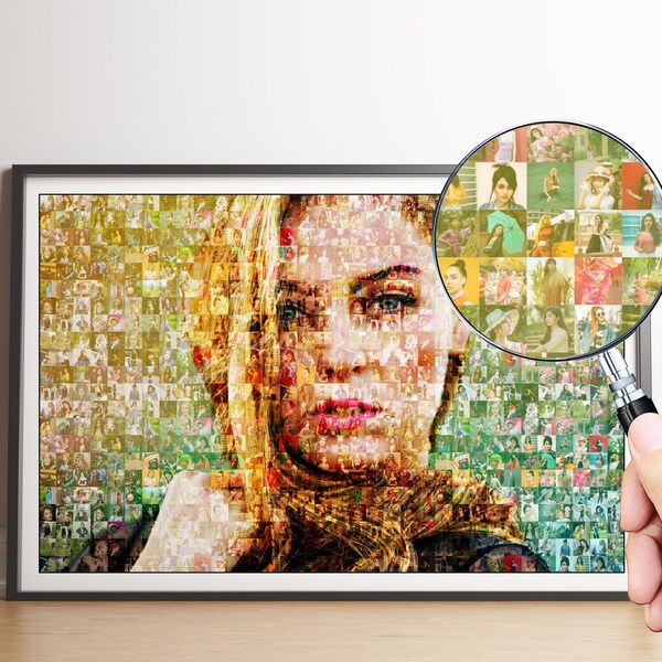 Custom Mosaic Poster - Etsy