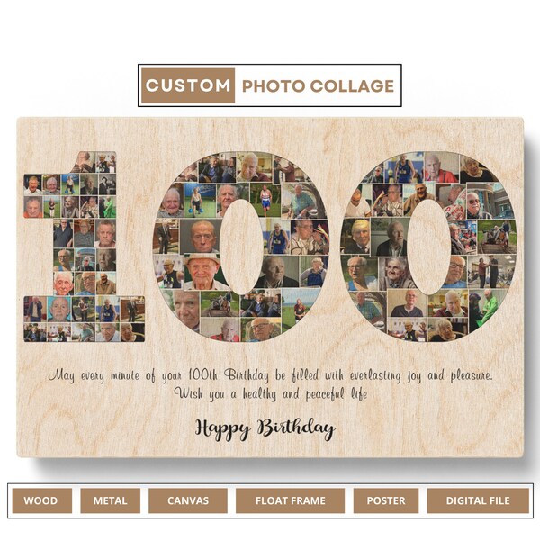 100th Birthday Poster to Sign - Etsy