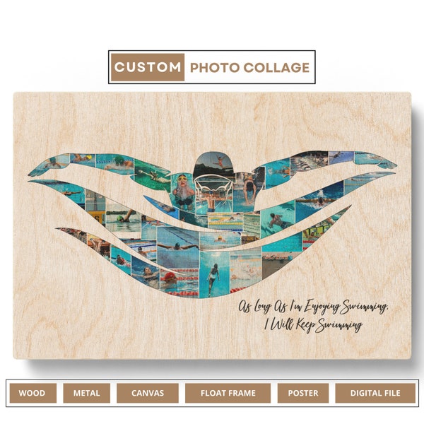 Swimming Photo Collage - Etsy