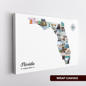 Map of Florida Florida Wall Art Florida Map Print Florida Wall Decor ...