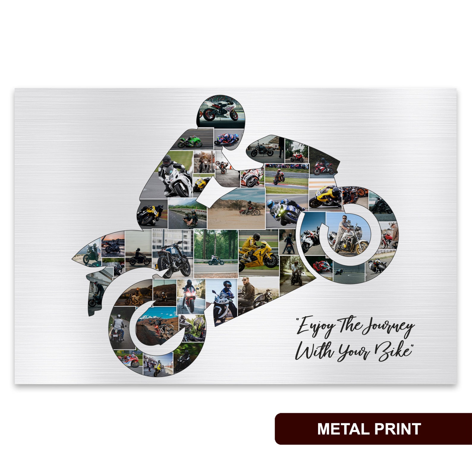 Motorcycle Poster Photo Collage Motorcycle Themed Gifts - Etsy