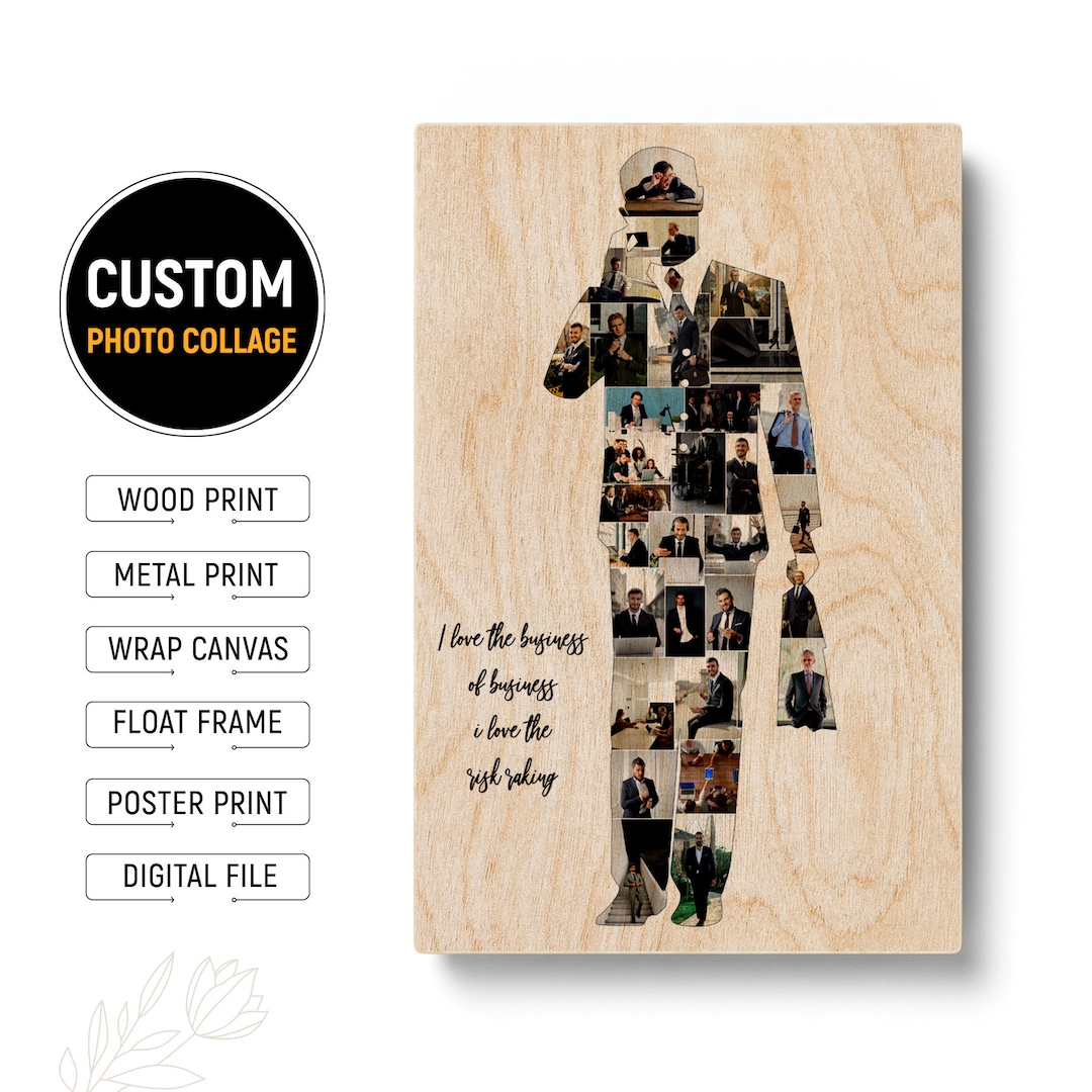 Photo Collage Gifts for Businessman Personalized Corporate Gift ...