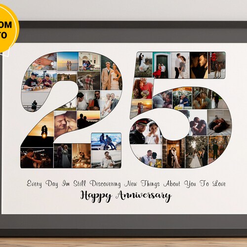 25th Anniversary Gift Ideas 25 Year Wedding Anniversary - Etsy