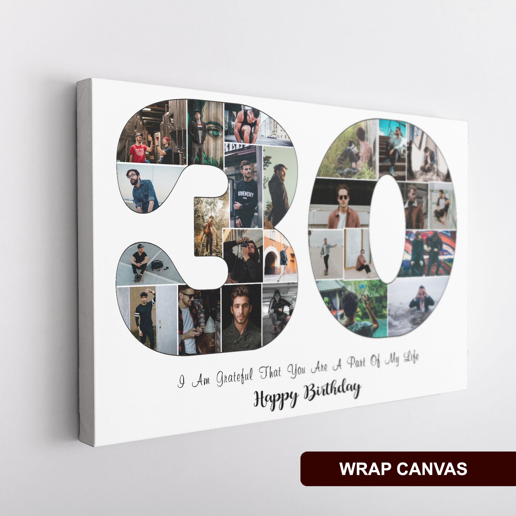 30. Geburtstag Nummer Foto Collage Individuell 30. Geburtstag - Etsy.de