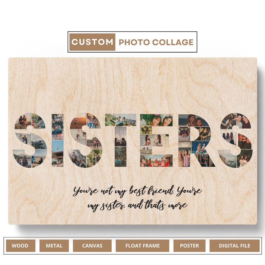 Personalized Gifts for Sister Birthday Gifts for Sister Photo Collage ...